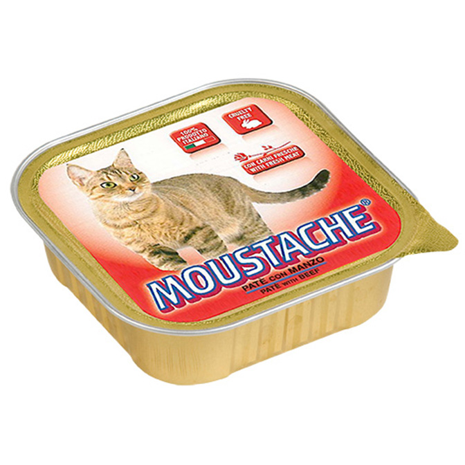 Moustache Adult Cat Paté with Beef - Monge.it
