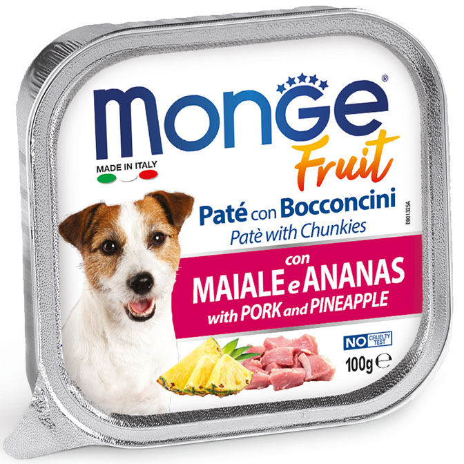 Monge Fruit Paté and Chunkies with Pork and Pineapple - Monge.it
